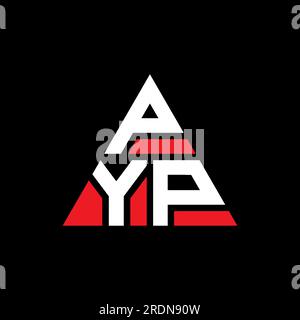 PYP-Logo mit Dreiecksbuchstaben und Dreiecksform. Monogramm mit PYP ...