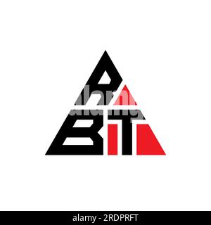 RBT-Logo mit Dreiecksbuchstaben und Dreiecksform. Monogramm mit RBT ...