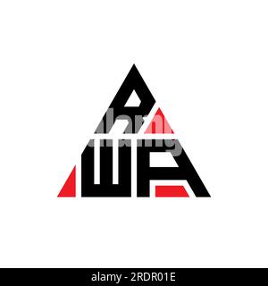 Logo mit RWA-Buchstaben und Polygonform. RWA-Polygon- und ...