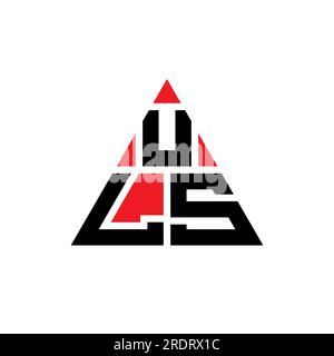 Logo mit ULS-Dreiecksbuchstaben in Dreiecksform. ULS-Dreieck-Logo ...