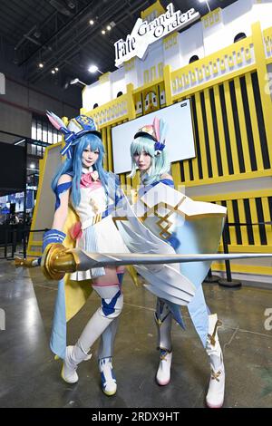 SHANGHAI, CHINA - 23. JULI 2023 - Cosplayers besuchen Bilibili World ...