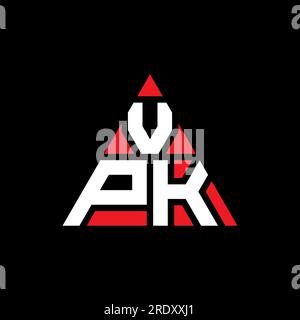VPK-Logo mit Dreiecksbuchstaben und Dreiecksform. Monogramm mit VPK ...