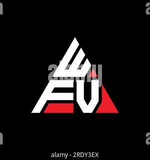 WFV-Logo mit Dreiecksbuchstaben und Dreiecksform. WFV-Dreieck-Logo ...