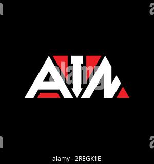 AIN-Logo mit Dreiecksbuchstaben und Dreiecksform. MONOGRAMM mit AIN ...