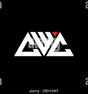 CWC-Logo mit Dreiecksbuchstaben und Dreiecksform. Monogramm mit dem CWC ...