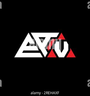 EAV-Logo mit dreieckigem Buchstaben in Dreiecksform. Monogramm mit EAV ...