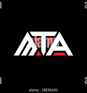 Logo mit MTA-Buchstaben und Polygonform. MTA-Polygon- und ...