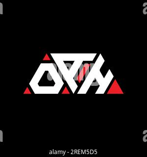Logo mit OAH-Dreiecksbuchstaben und Dreiecksform. Monogramm mit OAH ...