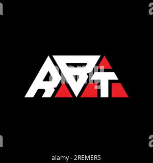 RBT-Logo mit Dreiecksbuchstaben und Dreiecksform. Monogramm mit RBT ...
