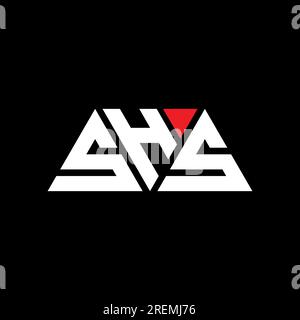 SHS-Logo mit dreieckigem Buchstaben in Dreiecksform. SHS Dreieck Logo ...