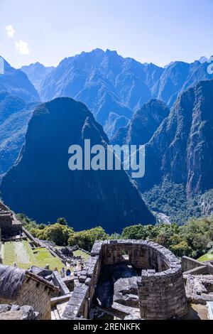 Tempel der Sonne oder in Torreon, Machu Picchu Peru Stockfotografie - Alamy