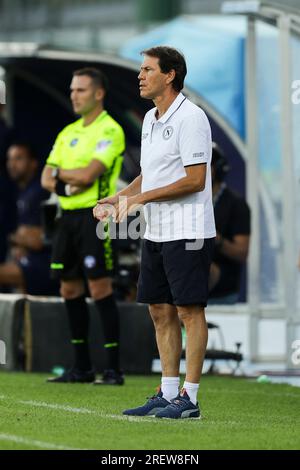 Rudi Jose Garcia, der französische Trainer von SSC Napoli, schaut ...