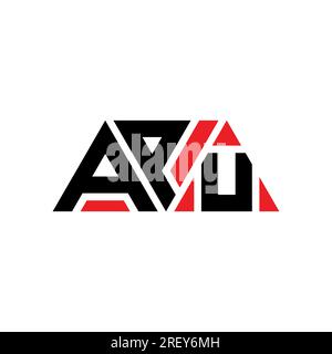 APU-Logo mit Dreiecksbuchstaben und Dreiecksform. APU-Dreieck-Logo ...