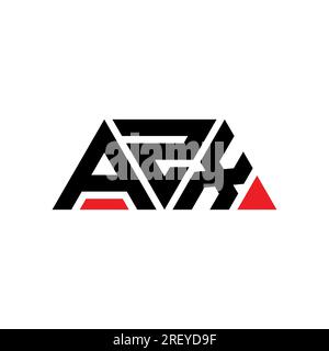 AZX-Logo mit Dreiecksbuchstaben und Dreiecksform. Monogramm mit AZX-Dreieck-Logo. AZX-Dreieck ...