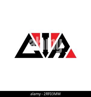 CIR-Logo mit Dreiecksbuchstaben und Dreiecksform. Monogramm mit CIR ...