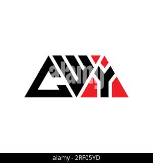 CWY-Logo mit Dreiecksbuchstaben und Dreiecksform. Monogramm mit CWY ...