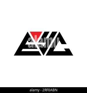 EYC-Logo mit Dreiecksbuchstaben und Dreiecksform. EYC-Dreieck-Logo ...