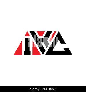 IKC-Logo mit Dreiecksbuchstaben und Dreiecksform. MONOGRAMM mit IKC ...