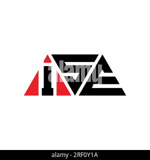 ISE-Logo mit Dreiecksbuchstaben und Dreiecksform. Monogramm mit dem ISE ...