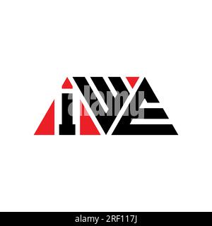 IWE-Logo mit Dreiecksbuchstaben und Dreiecksform. IWE-Monogramm mit ...