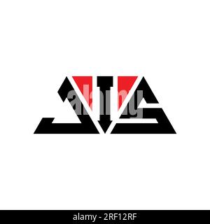 JIS-Logo mit Dreiecksbuchstaben und Dreiecksform. Monogramm mit JIS ...