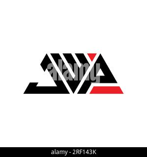 JWP-Logo mit Dreiecksbuchstaben und Dreiecksform. JWP-Monogramm mit ...