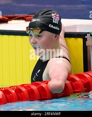 Ellie Challis aus Großbritannien, nachdem sie am ersten Tag der Para ...