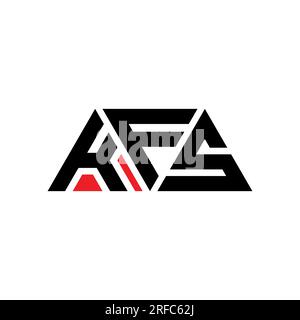 KFS-Logo mit Dreiecksbuchstaben und Dreiecksform. Monogramm mit KFS ...