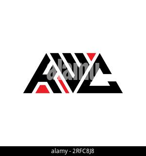KWC-Logo mit Dreiecksbuchstaben und Dreiecksform. Monogramm mit KWC ...