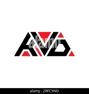 KVD-Logo mit Dreiecksbuchstaben und Dreiecksform. KVD-Dreieck-Logo ...