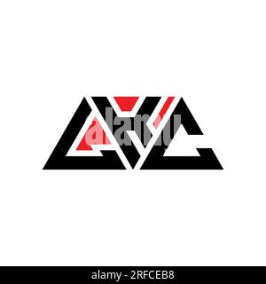 LKC-Logo mit Dreiecksbuchstaben und Dreiecksform. LKC-Dreieck-Logo ...