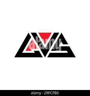 LVS-Logo mit dreieckigem Buchstaben in Dreiecksform. LVS Dreieck Logo ...