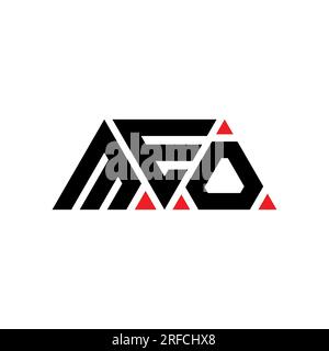 MEO-Logo mit dreieckigem Buchstaben und dreieckiger Form. Monogramm mit ...
