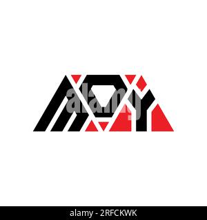 LOGO mit DREIECKIGEM MOY-Buchstaben und Dreiecksform. MOY-Dreieck-Logo ...