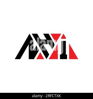NHI-Logo mit Dreiecksbuchstaben und Dreiecksform. MONOGRAMM mit NHI ...