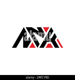 NNK-Logo mit Dreiecksbuchstaben und Dreiecksform. NNK-Dreieck-Logo ...