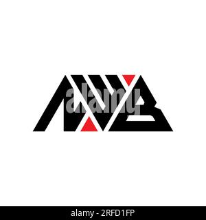 NWB-Logo mit dreieckigem Buchstaben in Dreiecksform. Monogramm mit NWB ...