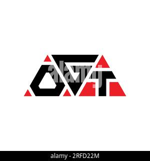 Logo mit OGT-Dreiecksbuchstaben und Dreiecksform. Monogramm mit OGT ...