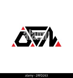 OEN-Logo mit dreieckigem Buchstaben in Dreiecksform. MONOGRAMM mit OEN ...