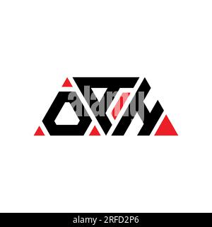 Logo mit OAH-Dreiecksbuchstaben und Dreiecksform. Monogramm mit OAH ...