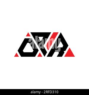 OPR-Logo mit dreieckigem Buchstaben in Dreiecksform. OPR-Monogramm mit ...