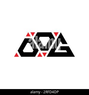 OOG-Logo mit Dreiecksbuchstaben und Dreiecksform. OOG-Dreieck-Logo ...
