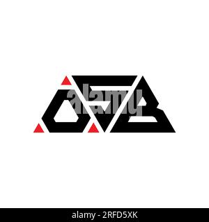OSB-Logo mit dreieckigem Buchstaben in Dreiecksform. Monogramm mit OSB ...