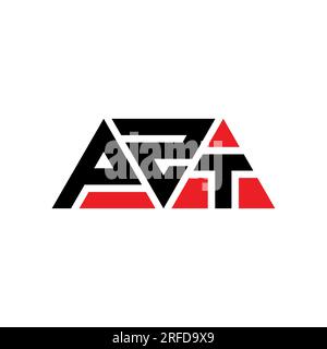 PZT-Logo mit dreieckigem Buchstaben und dreieckiger Form. Monogramm mit ...