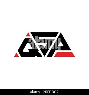 QSP-Logo mit Dreiecksbuchstaben und Dreiecksform. Monogramm mit QSP ...