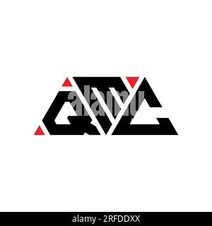 QMC-Logo mit Dreiecksbuchstaben und Dreiecksform. Monogramm mit QMC ...