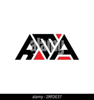 RMA-Logo mit Dreiecksbuchstaben und Dreiecksform. Monogramm mit RMA ...