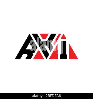 RKI-Logo mit Dreiecksbuchstaben und Dreiecksform. Monogramm mit dem RKI ...