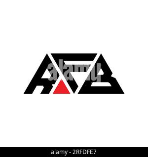 RFB-Logo mit Dreiecksbuchstaben und Dreiecksform. RFB-Dreieck-Logo ...