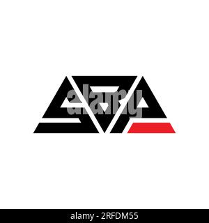 SBP-Logo mit Dreiecksbuchstaben und Dreiecksform. SBP-Monogramm mit ...